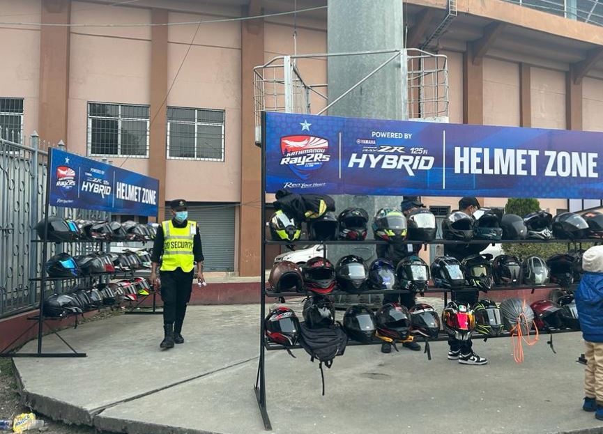 नेपाल सुपर लिगलाई यामाहाले उपलब्ध गरायो ‘हेलमेट र्‍याक’